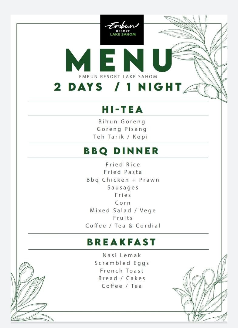 Family Day Package - Embun Resort Lake Sahom